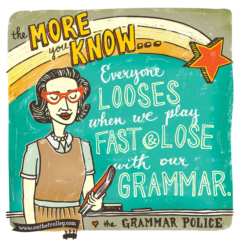 Lose vs Loose! FREE Printable. – on the trolley